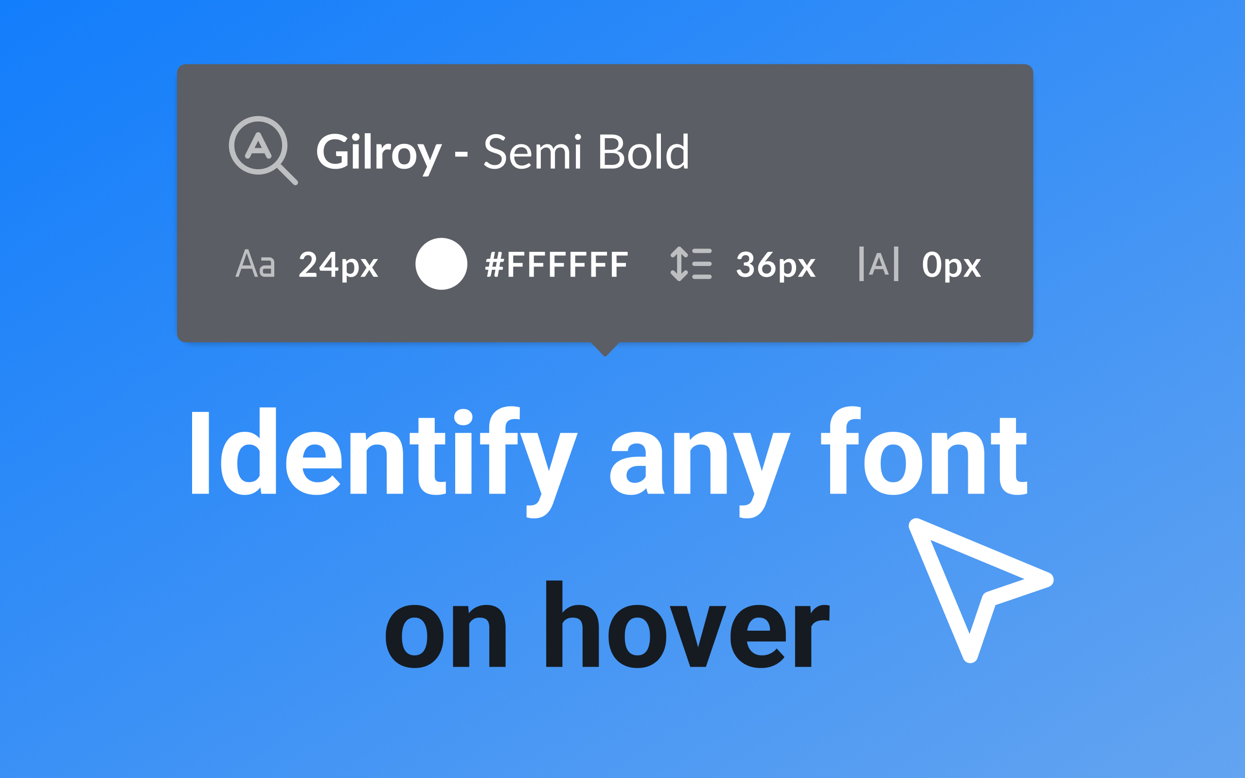 Font Finder, Identifier. Know What's a Font by Hover